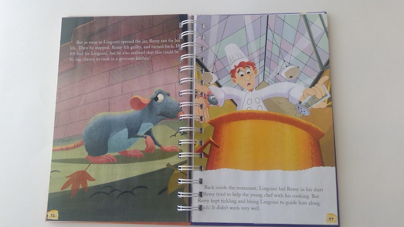Ratatouille, Storybook Journal, Autograph Book, Blank Journal, Upcyled ...