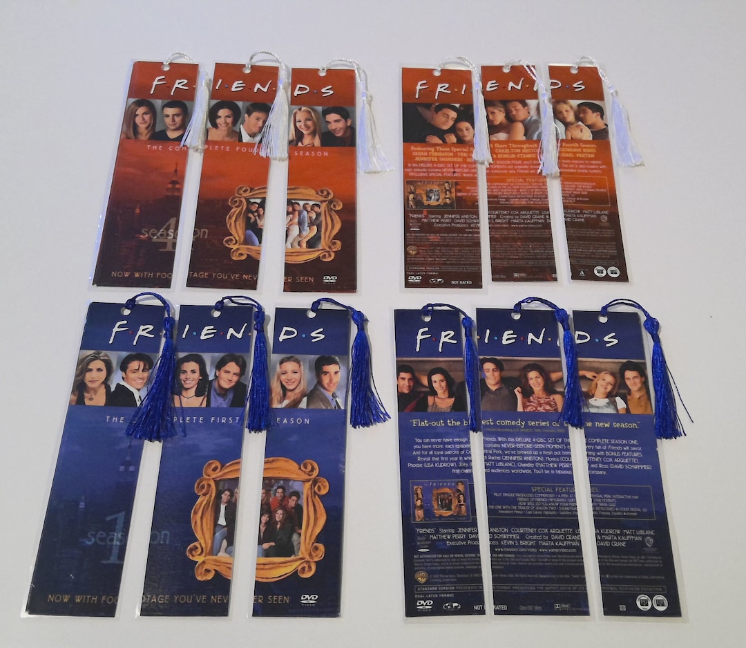 TV Friends Sitcom 6 Pack of Bookmark Set, Book Lover Gift, Friendship ...
