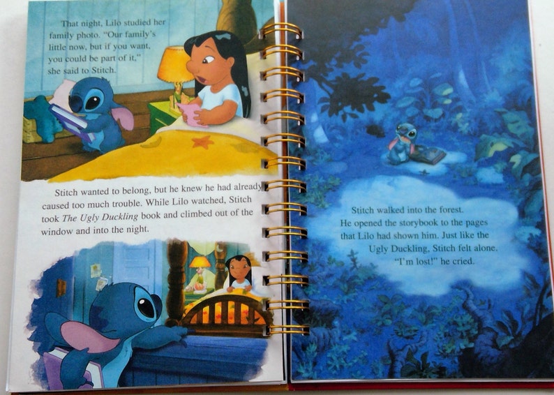 Lilo and Stitch Storybook Journal Upcycled Repurposed - Etsy