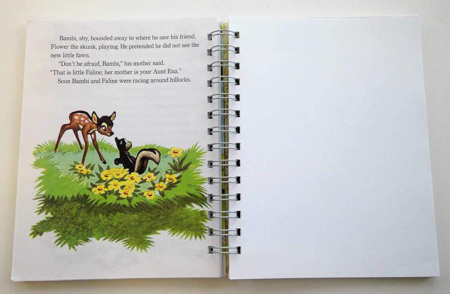 Bambi Storybook Journal Disney Autograph Book Recycled Book - Etsy