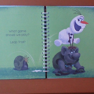 Do You Want A Hug Olaf, Frozen, Storybook Journal, Recycled Book ...