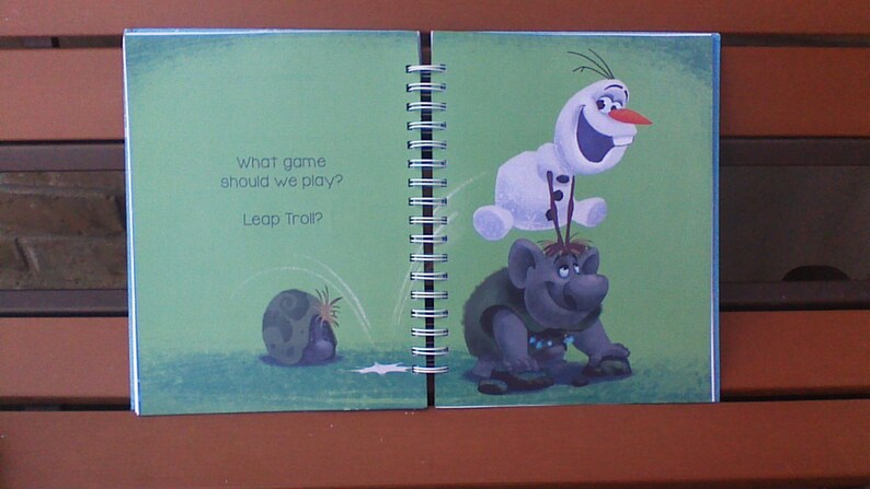 Do You Want A Hug Olaf Frozen storybook journal recycled | Etsy