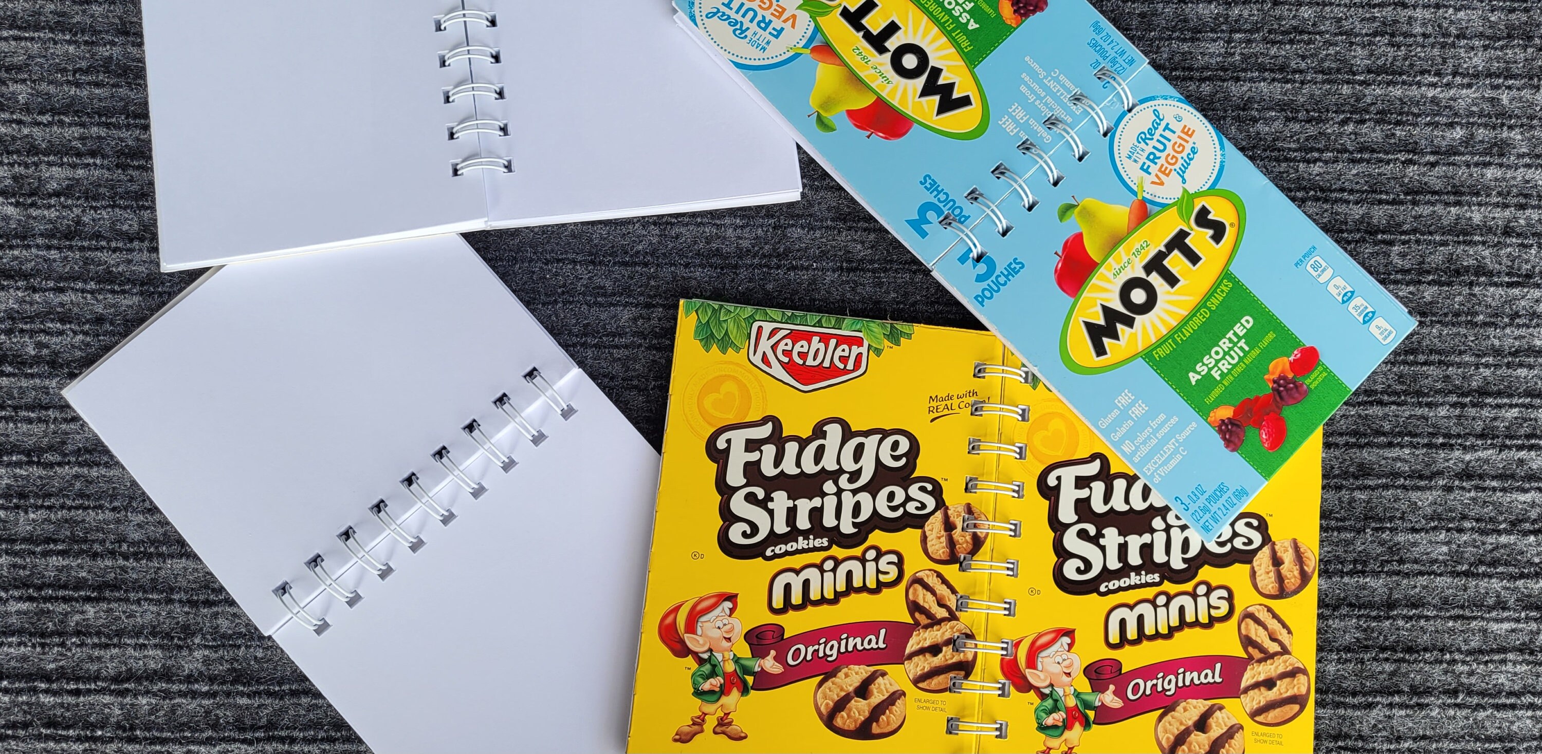 Food Box Junk Journal – Upcycled Recycled Notebook, Handmade Purse Size ...