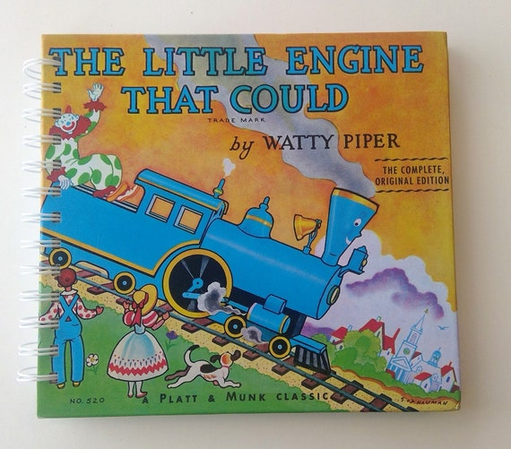 The Little Engine That Could Storybook Journal Upcycled - Etsy
