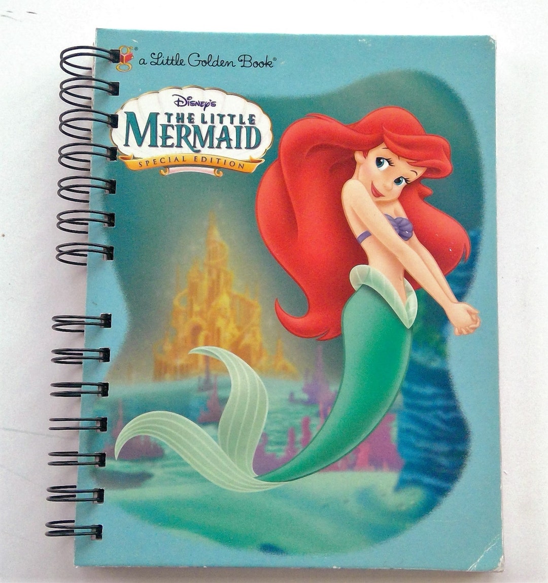 The Little Mermaid, Storybook Journal, Recycled Journal Book, Little ...