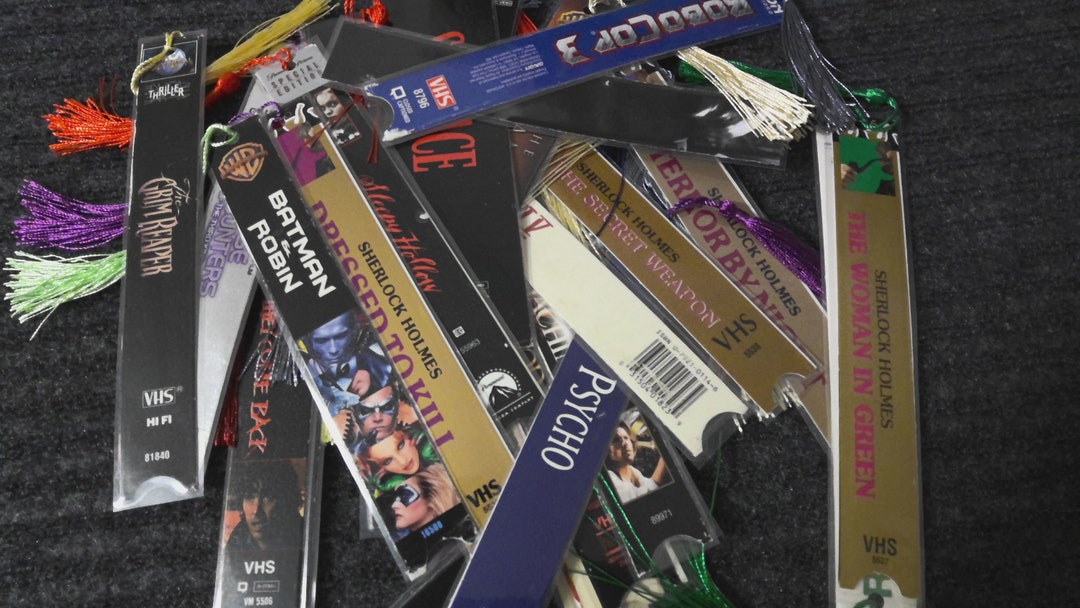 Listing #14, VHS Movie Bookmark, Book Lover Gift, Movie Lover Gift ...