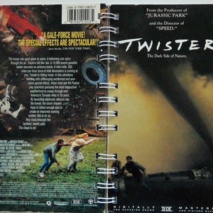 Twister Recycled VHS or DVD Cover Notebook, Movie Lover Gift, Movie ...