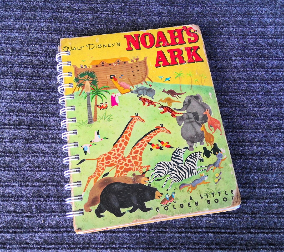 Noah's Ark Storybook Journal, Repurposed, Recycled Book Turned Journal ...