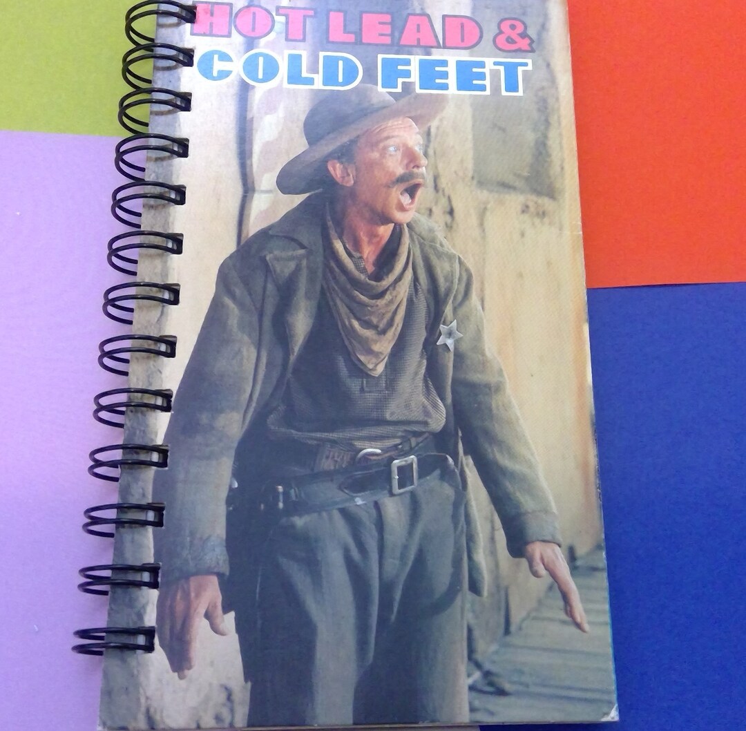 Hot Lead Cold Feet Recycled VHS Cover Notebook, Movie Lover Gift, Movie ...