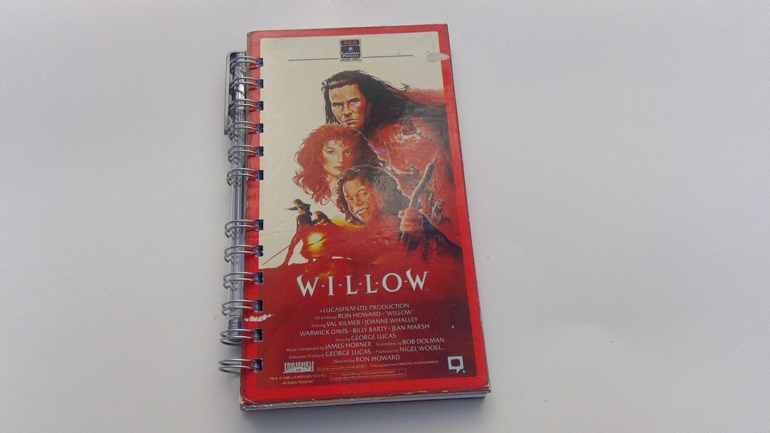 Willow VHS Notebook | Upcycled VHS Cover Notepad | Movie Lover Gift ...