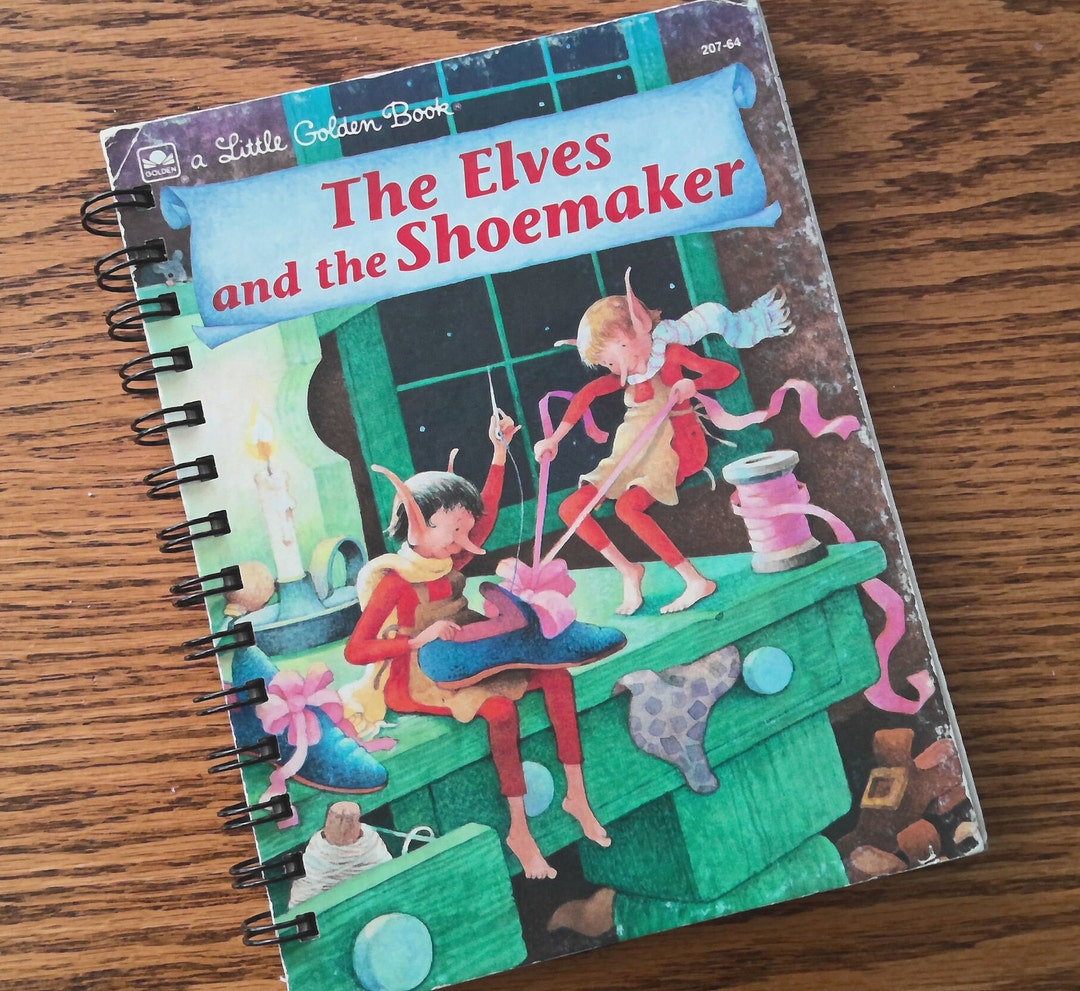 The Elves and the Shoemaker Storybook Journal, Repurposed, Recycled ...