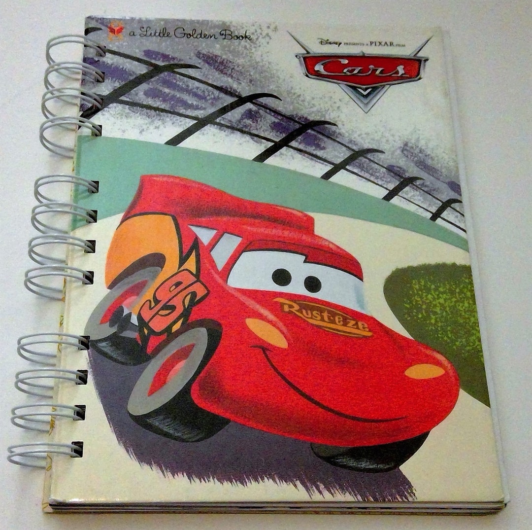 Cars, Storybook Journal, Recycled Journal Book, Little Golden Book ...
