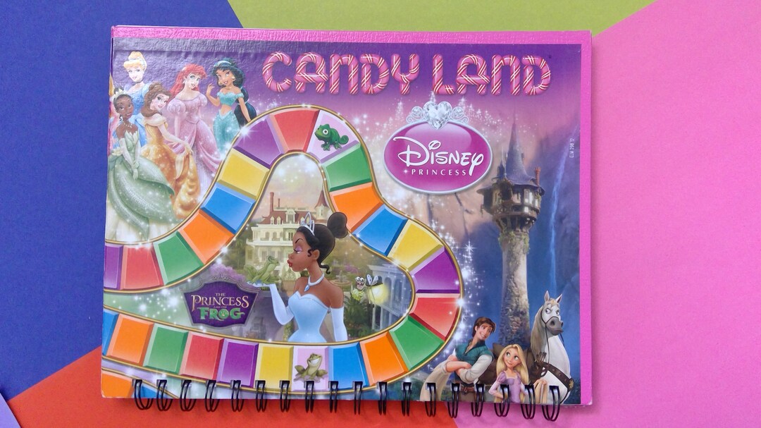 Candy Land Game Board Notebook – Upcycled Princess Game Board ...