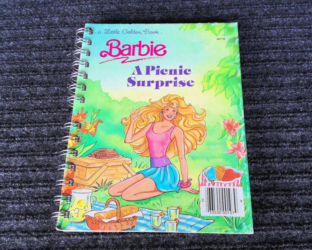 Upcycled Barbie Storybook Journal: A Picnic Surprise, Recycled Notebook ...