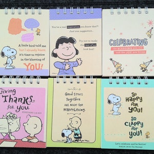 Snoopy Encouragement and Thought Notebooks, Little Notebook, Junk ...