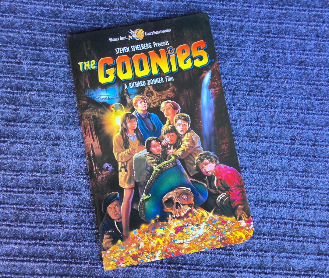 Goonies VHS or DVD Notebook – Upcycled Movie Cover Journal, Adventure ...