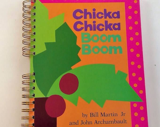 Chicka Chicka Boom Boom Storybook Journal, Upcycled, Repurposed ... Chicka Chicka Boom Boom Storybook Journal, Upcycled, Repurposed ...