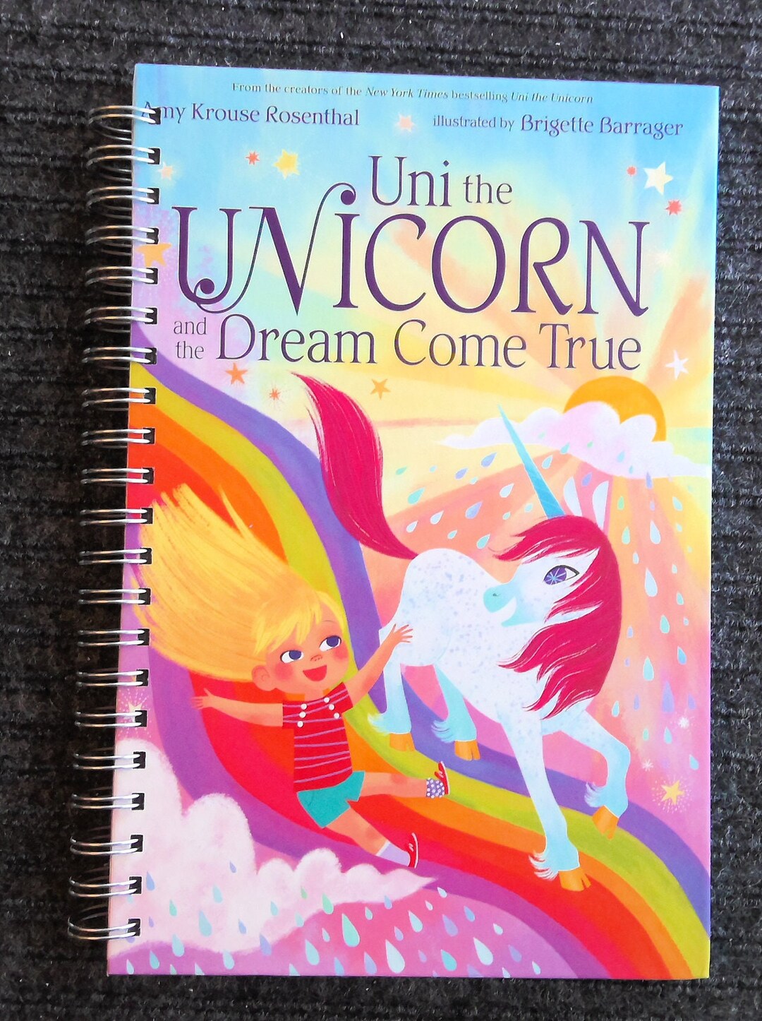 Uni the Unicorn and the Dream Come True Storybook Journal, Recycled ...