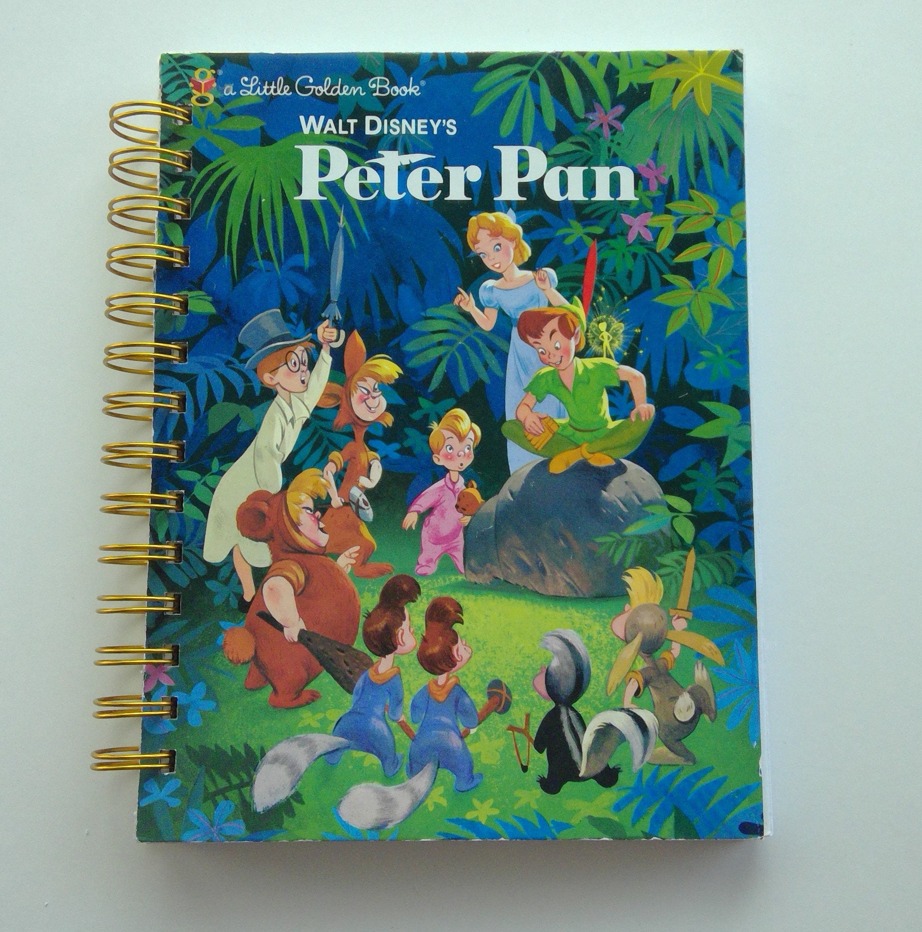 Peter Pan Upcycled Journal Storybook Journal Sketchbook - Etsy