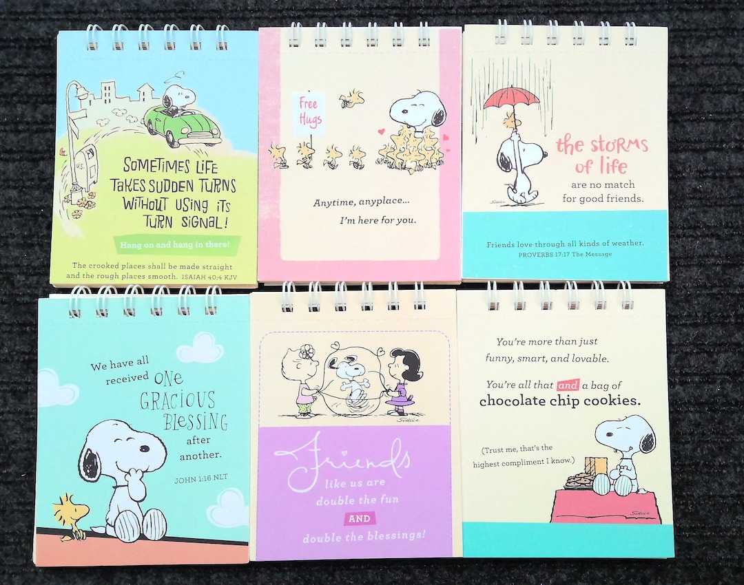 Snoopy Encouragement and Thought Notebooks, Little Notebook, Junk ...