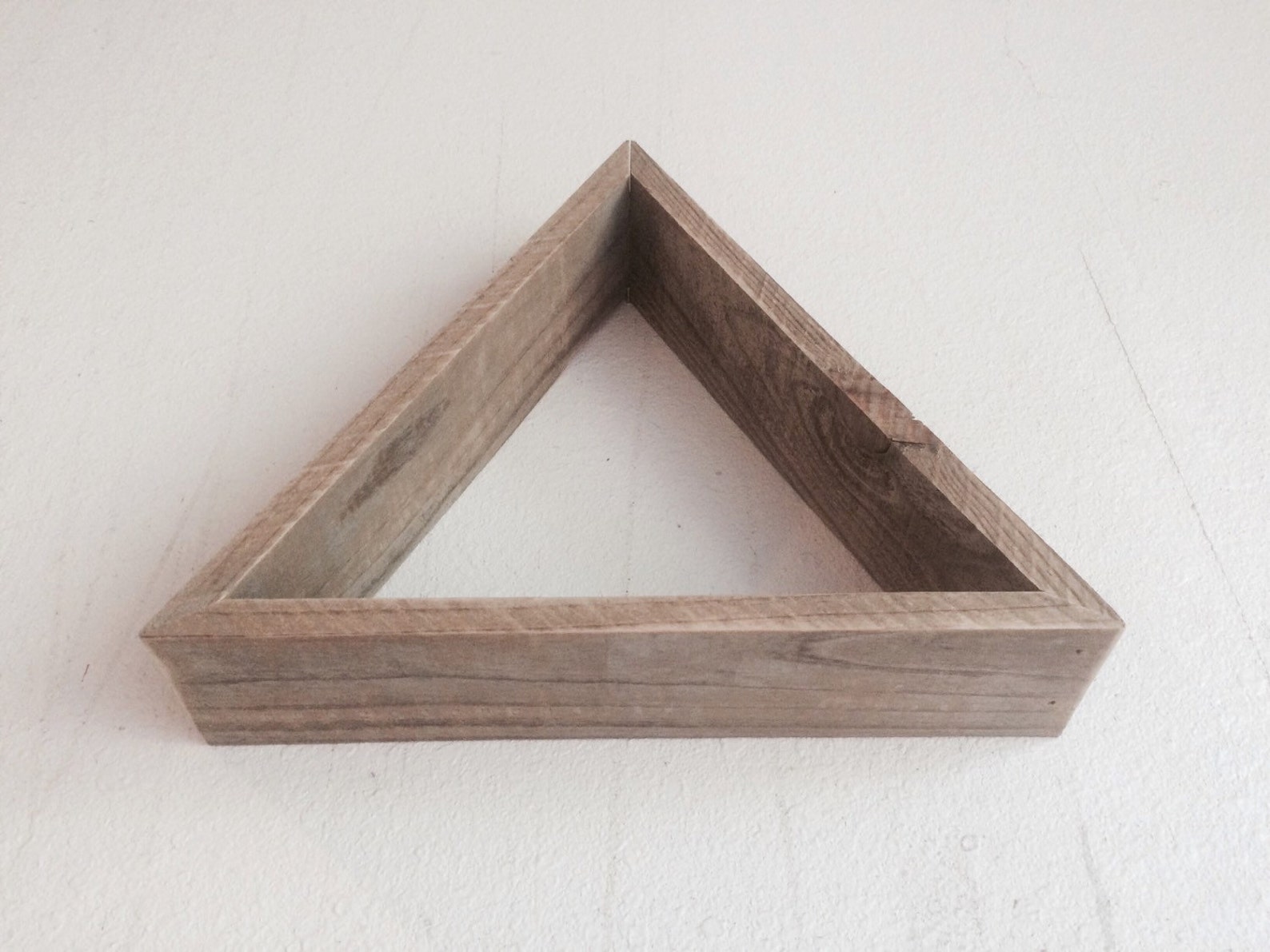 Wood Triangles Wood Shelves Set of Two Reclaimed Wood - Etsy