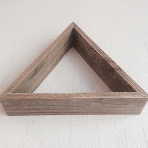 Wood Triangles - Wood Shelves - Set of Two - Reclaimed Wood - Triangle ...