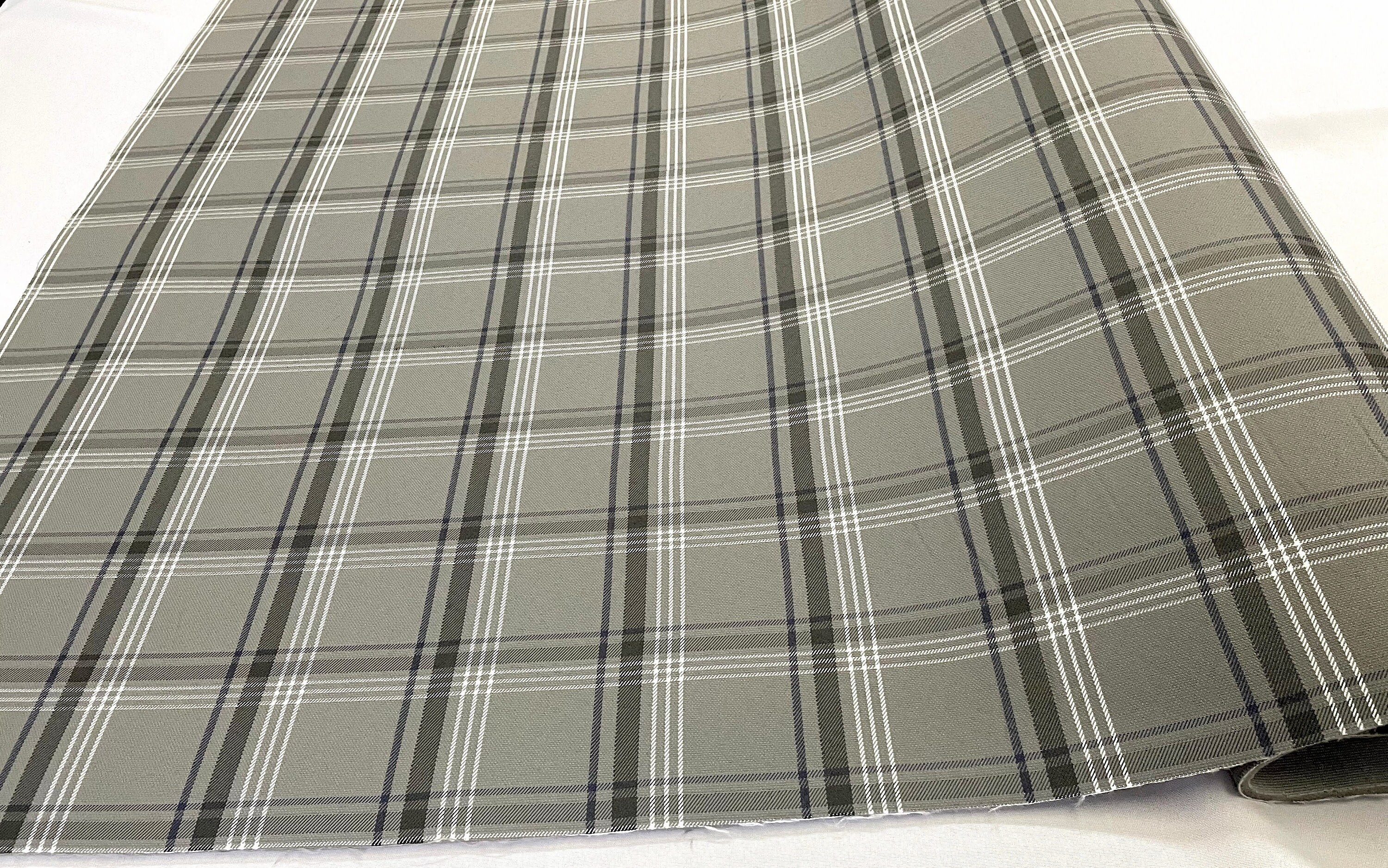 Gray/white Plaid Automotive Upholstery Fabric-by the Yard - Etsy