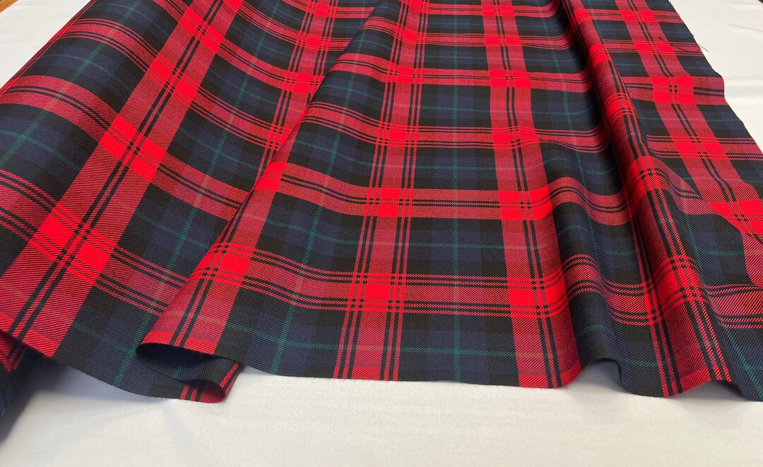 100% Wool Scottish Tartan Upholstery Fabric- by the Yard-maclachlan - Etsy