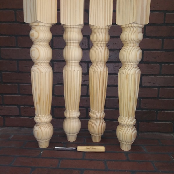 Fluted Table Legs - Etsy