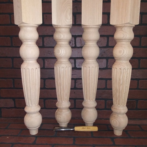 Fluted Table Legs - Etsy