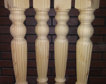 Fluted Table Legs - Etsy
