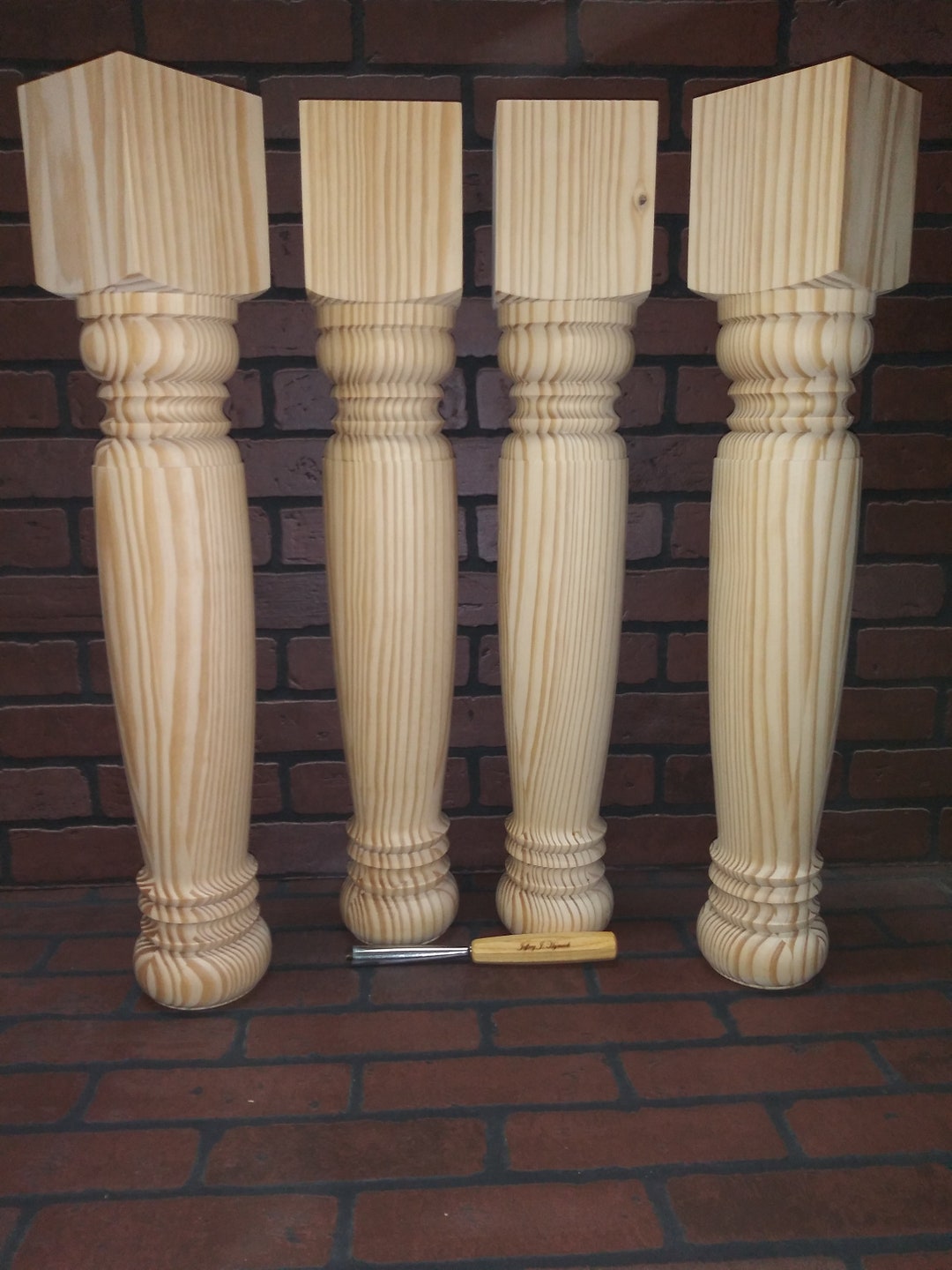 5 X 29 Kitchen Table Legs, Dining Table Legs, Farm Table Legs, Console ...