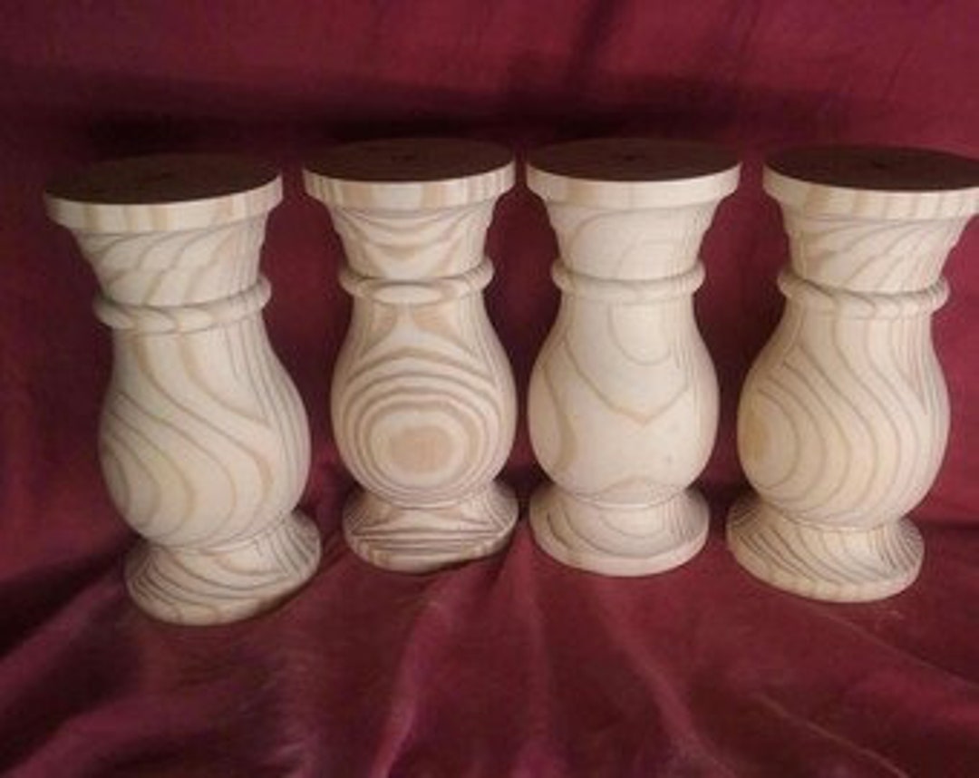 5 X 10 Balustrade Coffee Table Legs, Wood Table Legs, Wood Bench Leg ...