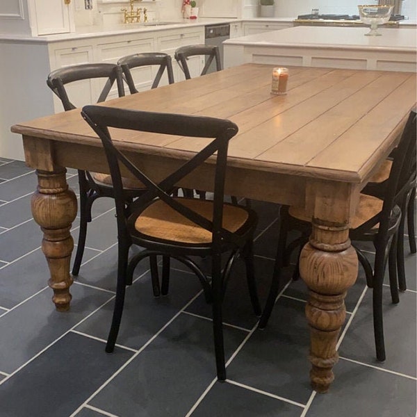 Turned Leg Table - Etsy