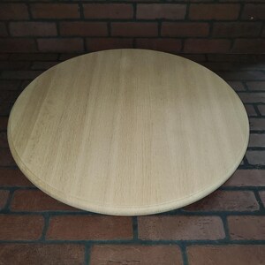 Red Oak Round Top, 27 1/2 × 7/8 Edge Grain Glued, Unfinished, Sanded ...