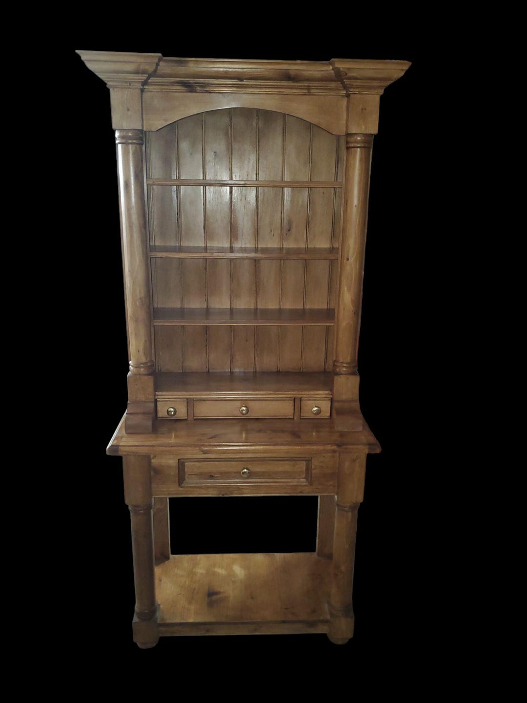 Reclaimed Pine Antique Reproduction Hutch and Table. 72 X 32 X 16 ...