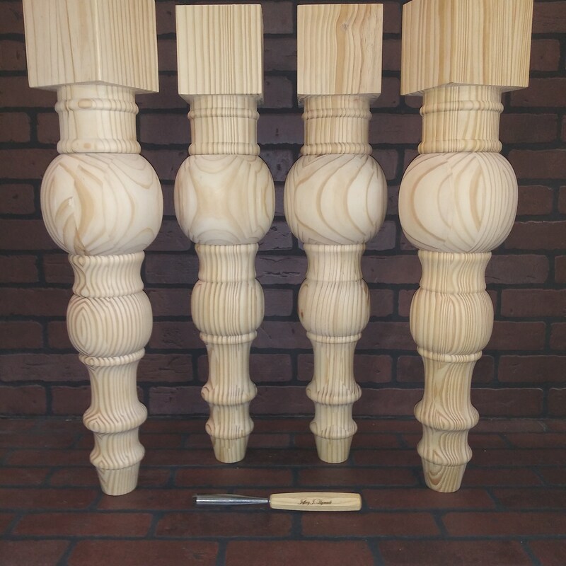 Turned Leg Table - Etsy