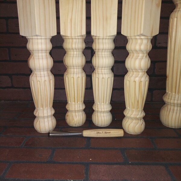 Fluted Table Legs - Etsy