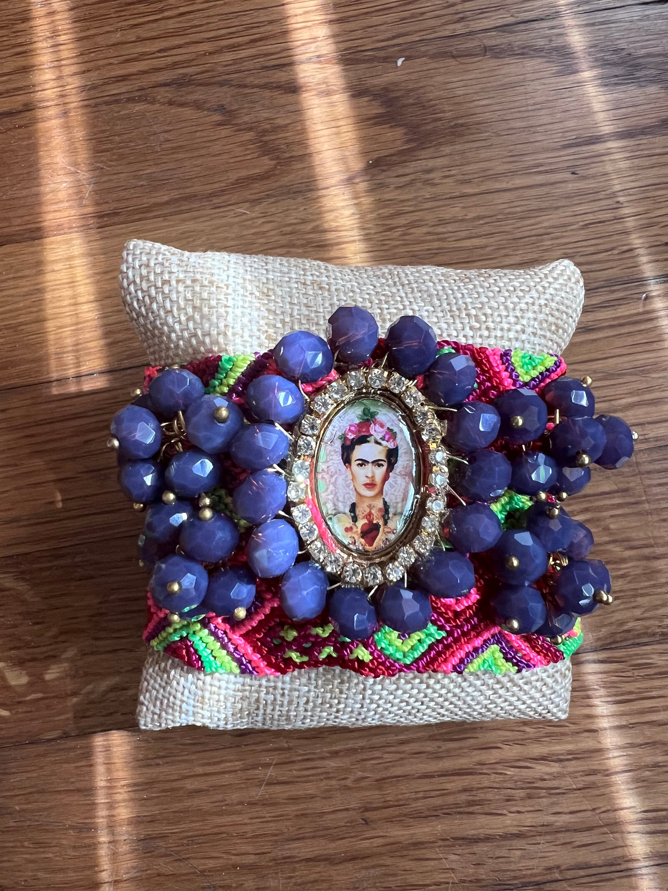 Frida Kahlo Bracelet / Handmade Huichol Bracelet / Frida Kahlo - Etsy