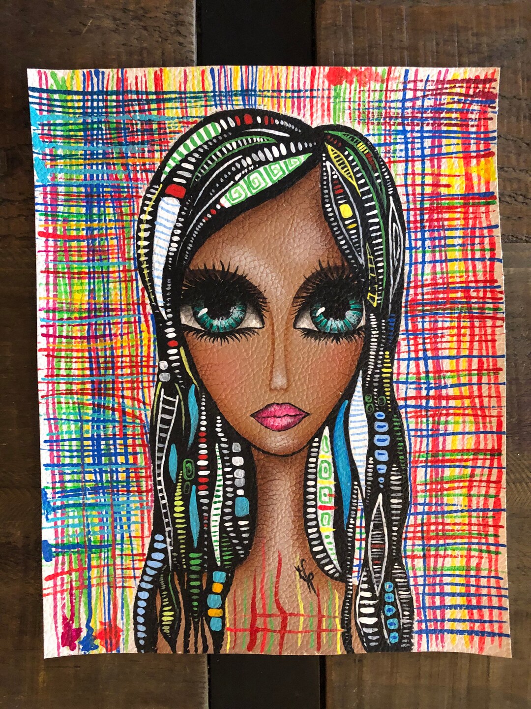 Multicolor Girl / Art Wall / Boho Wall Art / Watercolor Painting /art 8 ...