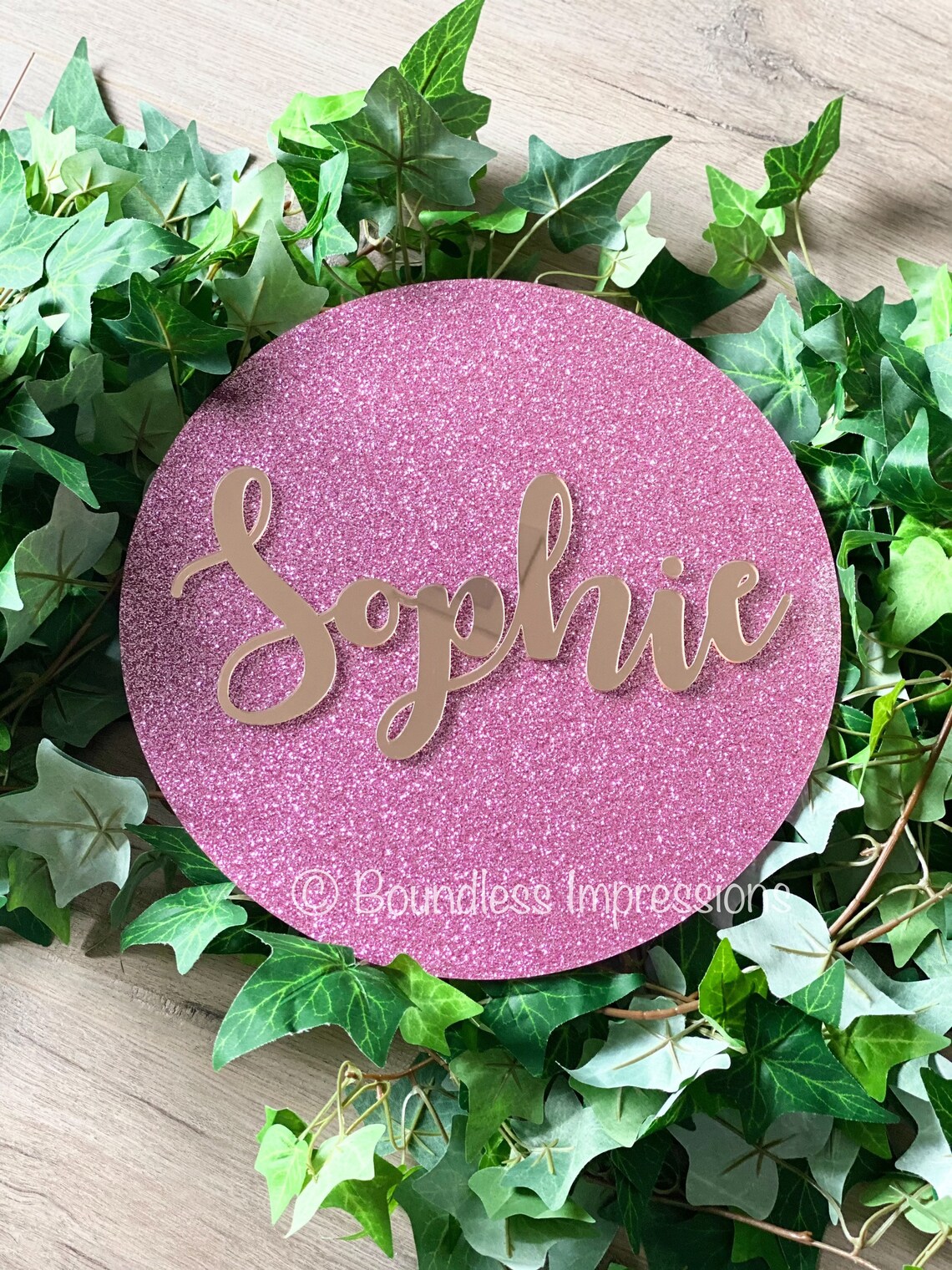Round Acrylic Sign/plaque 30cm - Etsy