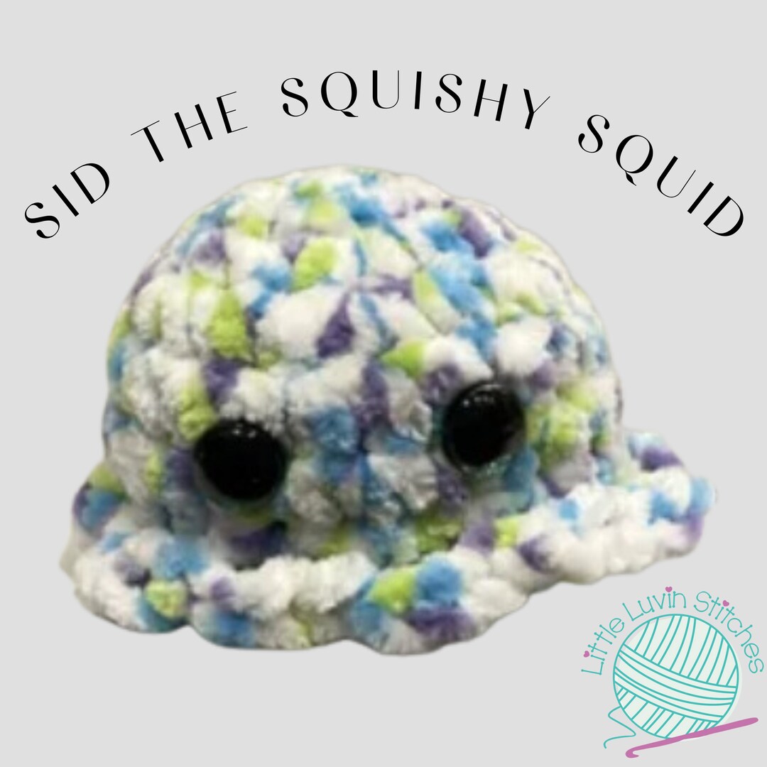 Digital Pattern, Sid the Squishy Squid Digital Pattern, DIY Digital ...