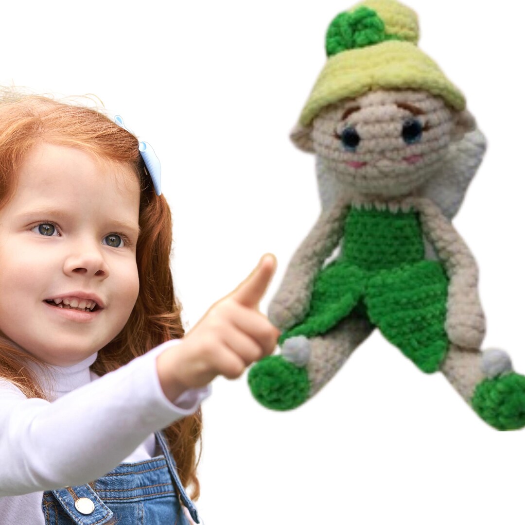 100% Handmade Magic Fairy, Crocheted Fairy Plushie, Soft and Cuddle ...