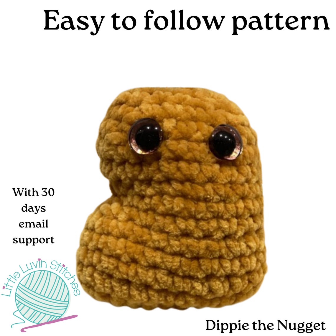 Digital Pattern, Dippie the Nugget Digital Pattern, DIY Digital Pattern ...
