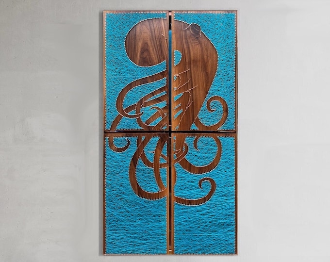 String Art Octopus Negative Space - Etsy