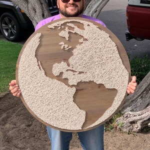 Globe / World String Art - Etsy