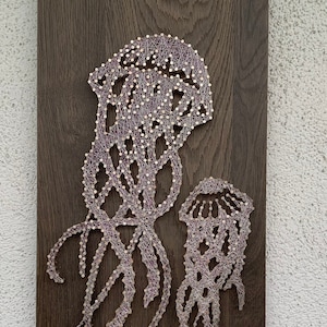 Shimmering Jellyfish String Art - Etsy