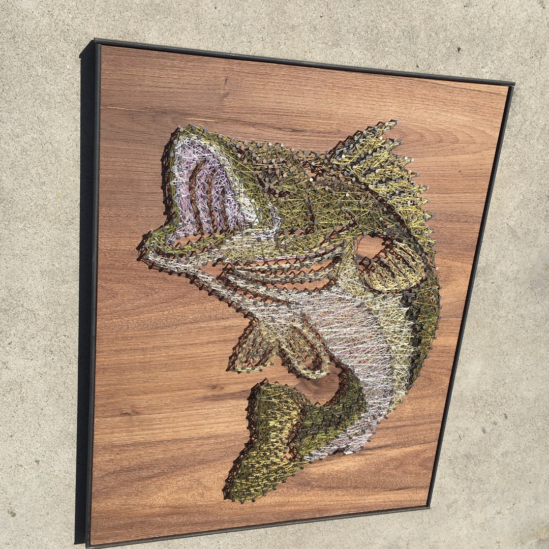 Largemouth Bass String Art - Etsy