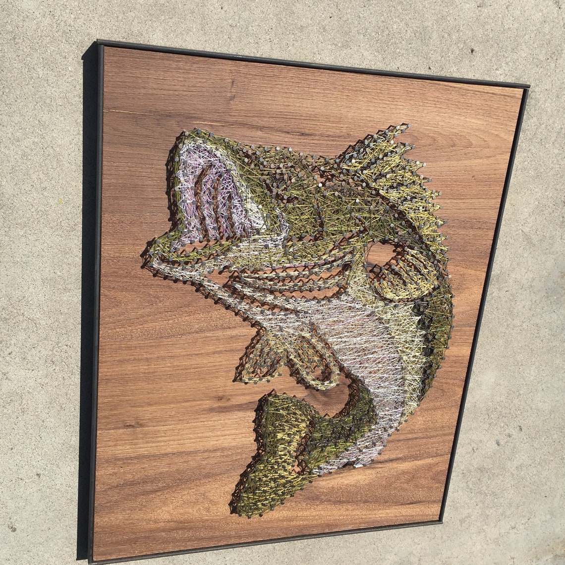 Largemouth Bass String Art - Etsy
