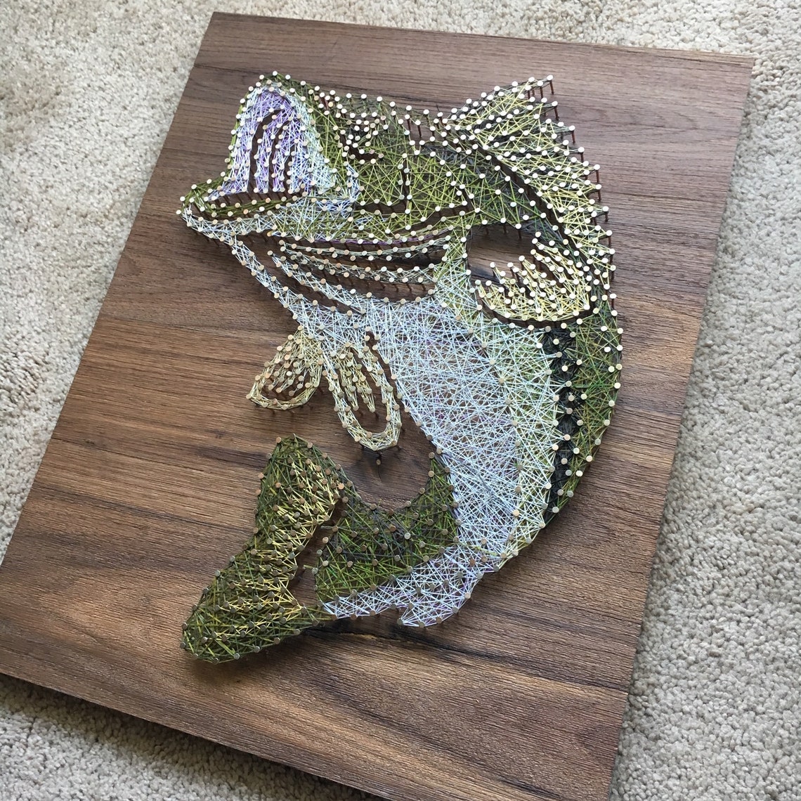 Largemouth Bass String Art - Etsy